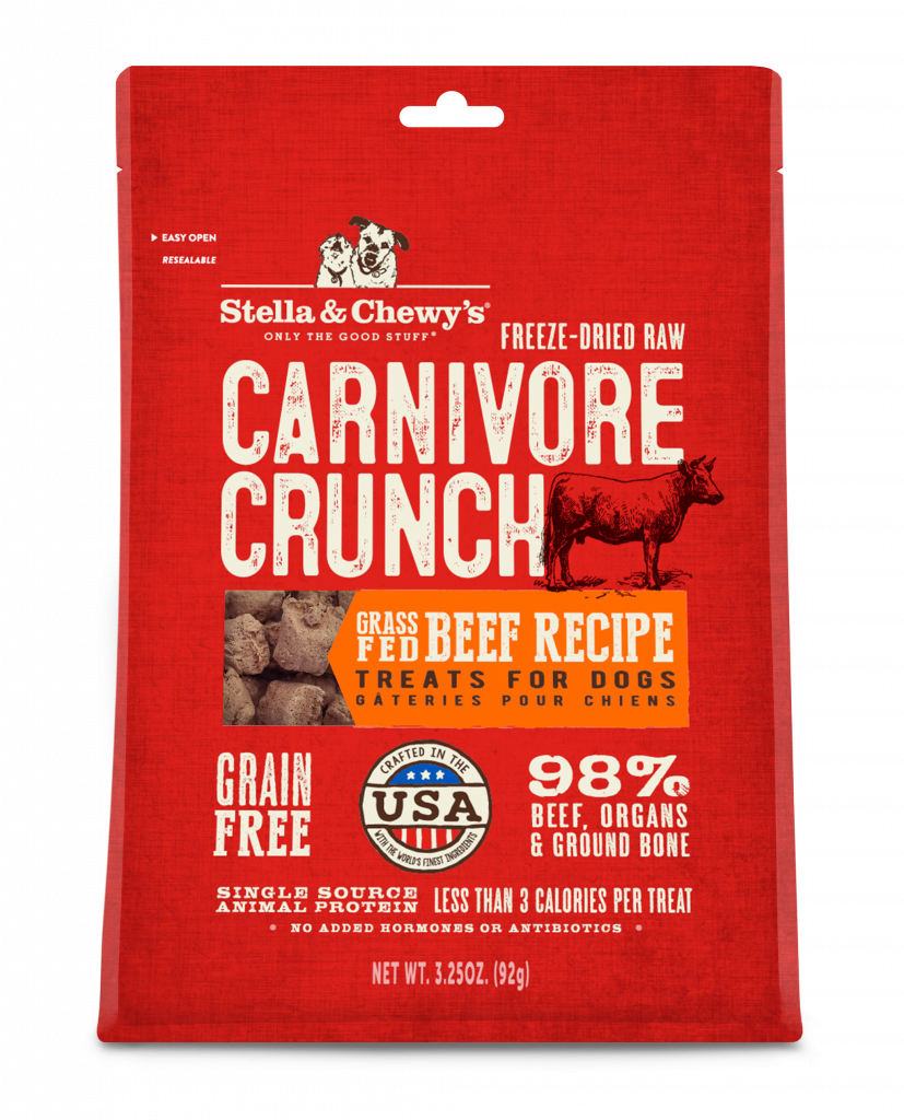 Stella & Chewy's Dog FD Carnivore Crunch - Beef - 3.25 oz ...