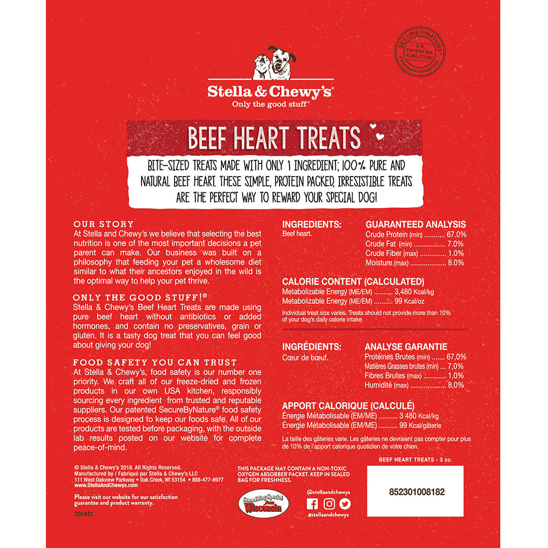 Beef Heart Treats – 3 oz | Velocity