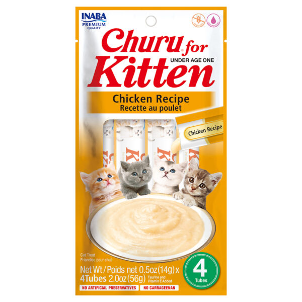 Inaba Churu Chicken Recipe for Kitten 4PCS/PK | Velocity