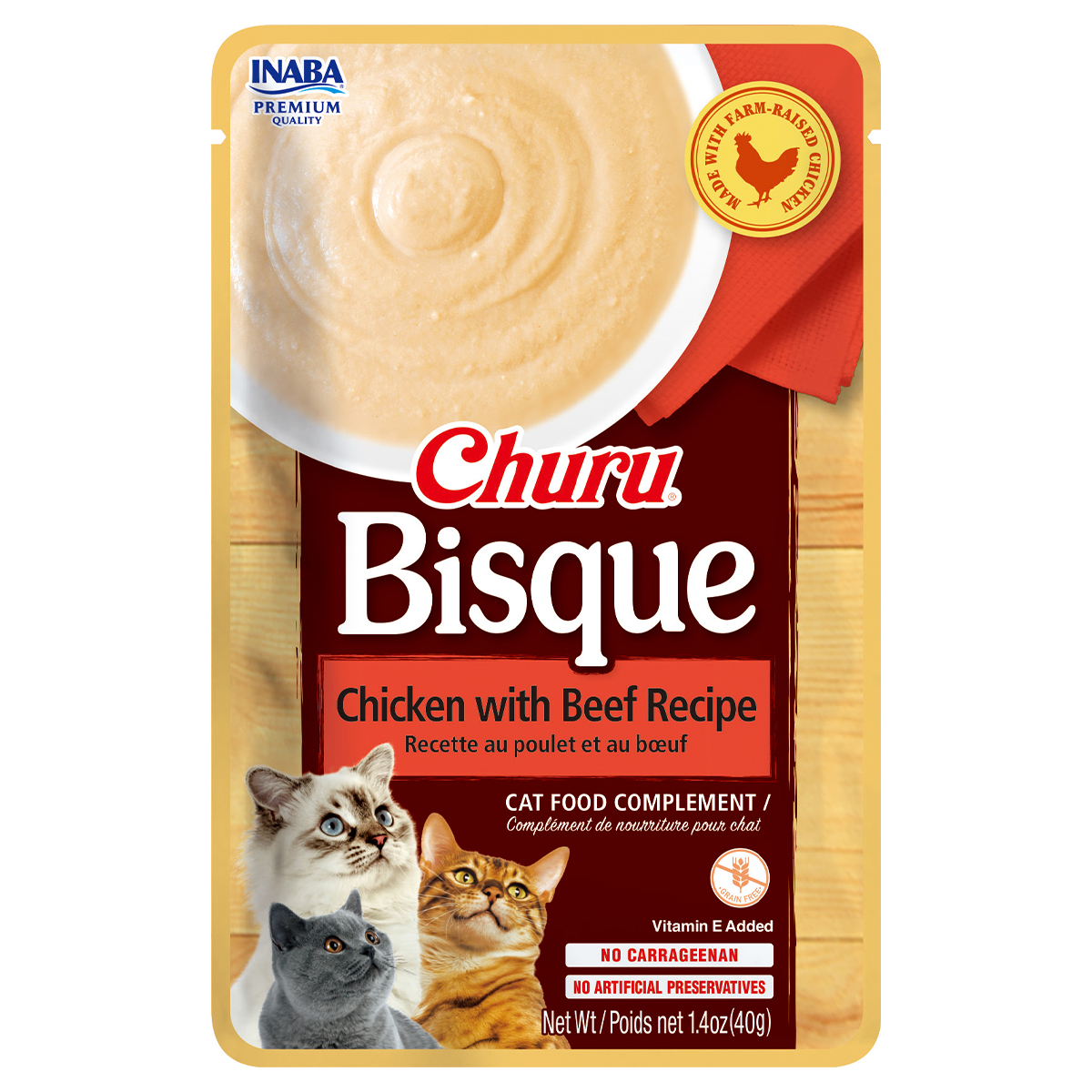 Inaba Churu Bisque Chicken with Beef Recipe 40G | Velocity