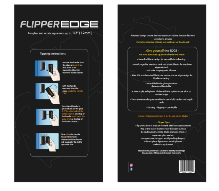 Flipper Edge 2 in 1 Floating Magnet Aquarium Algae Cleaner | Velocity