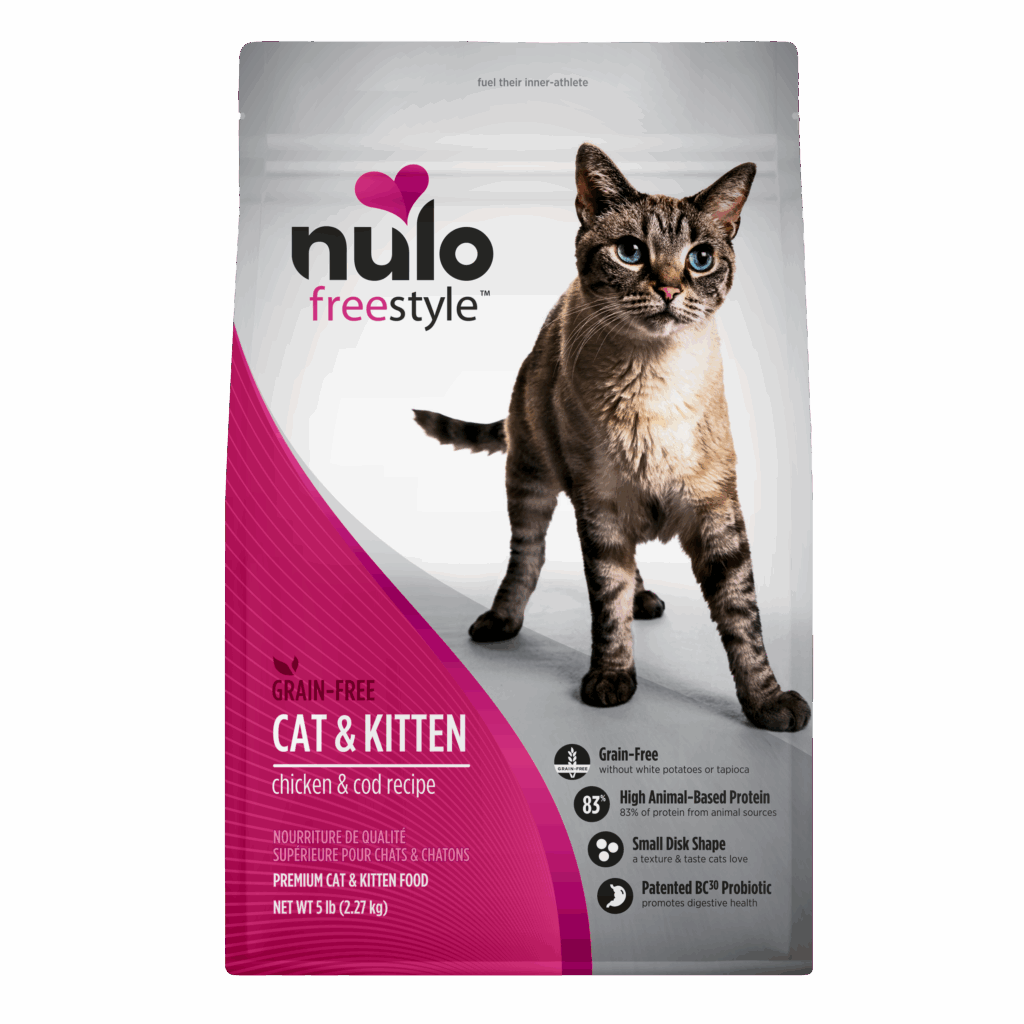Nulo FreeStyle Cat & Kitten Grain-Free Chicken & Cod 5LB Bag ...